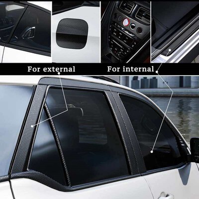 Carbon Fiber Car Body Vinyl Wrap Matte Accessories Glossy Bl