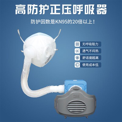 SUMFOUND可携式PAPR正压电动送风呼吸器三匚新风净化机防尘防毒