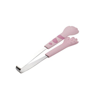 Cute Cartoon Silicone Food Tongs, Kitchen Heat-Resistant Ton