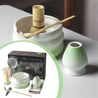 7PCS Matcha Set Japanese Tea Kit matcha making tools Whisk
