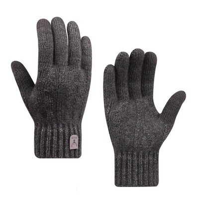 工厂好物2023 new mens warm gloves winter touch screen plus