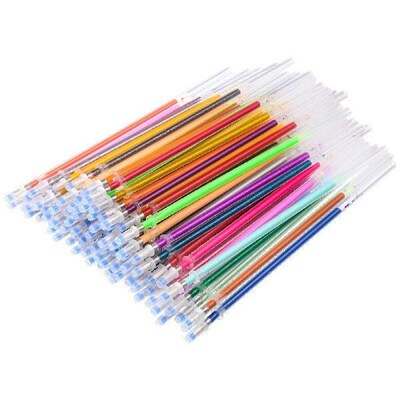 Glitter Gel Pens Colorful Refills Replacements Fluorescence