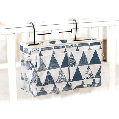 Baby Bed Side Pouch Nappy Holder Crib Storage Organizer Beds