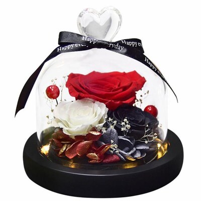 Glass cover eternal flower gift Eternal flower gift symbol o