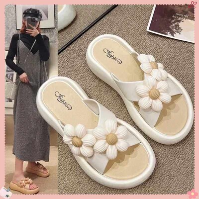 2025 Summer Womens Fashion Slippers - Thick Soled Non-slip