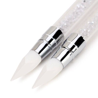 1Pc Dual-ended Silicone Sculpture Pen for Nail Art, Easy and