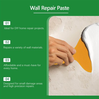 JUE FISH Wall Repair Paste - Perfect for fixing cracks and h