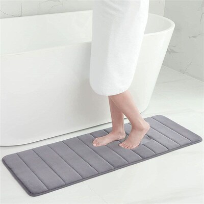 Olanly Memory Foam Bath Mat Large Absorbent Shower CarZpet S