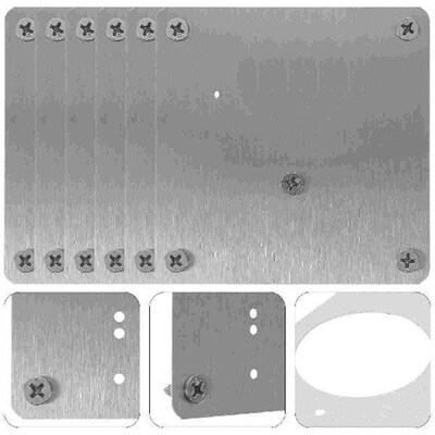 6 Pcs Stainless Steel Repair Patch Hinges for Kitchen