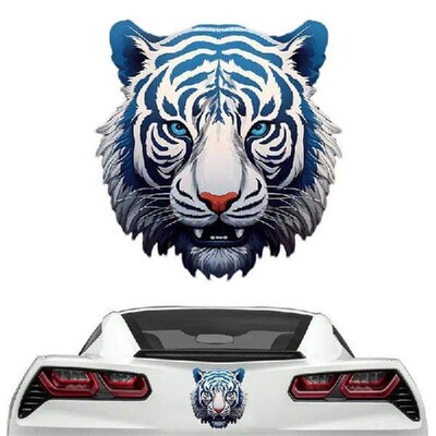 Car Styling Funny Warning Wild Nature Cruel Angry Tiger