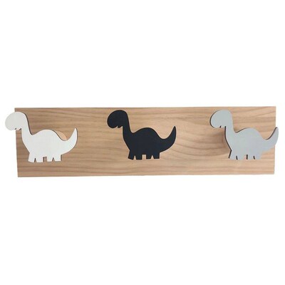 Wood Kids Dinosaur Coat Hooks Wide Application Multifunction