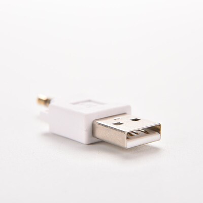 JETTING New 1PC New White 3.5mm Male AUX Audio Stereo Plug
