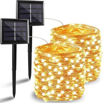 32m 22m 7m LED Solar Light Outdoor Fairy Garland String Ligh