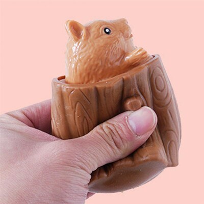Cute Animal Squirrel Squeeze Squirrel Vent Squirrel Cup Deco