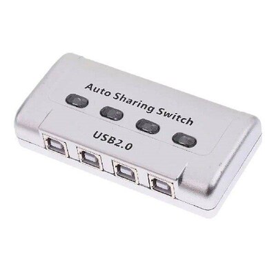 1Piece 4Port USB 2.0 Mini Share Splitter Auto Printer