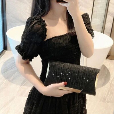 Women Exquisite Evening Bag Party Banquet Glitter Purse Lady