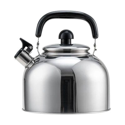 3L Stainless Steel Whistle Kettle Camping Whistling Bottle L