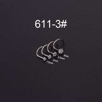 Nose piercing zircon nose nail nose ring puncture single