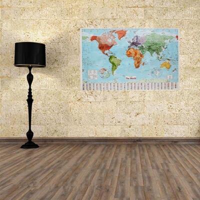 English World Map Waterproof Big Large Map Of The World Post