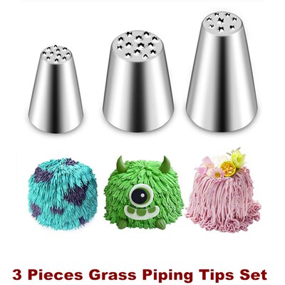 Grass Piping Tips Cake Decorating Frosting Icing Cupcakes
