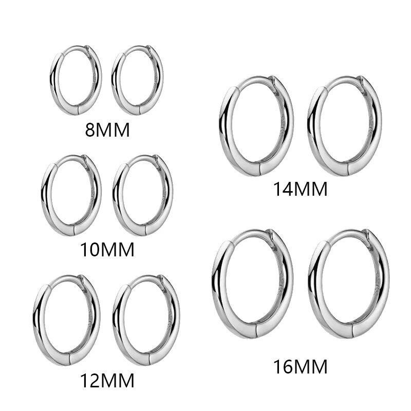 pair Women/Man Stainless Steel Small Hoops Earring Piercing