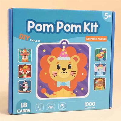 Handmade Material Childrens Sticker Book Hairball Education