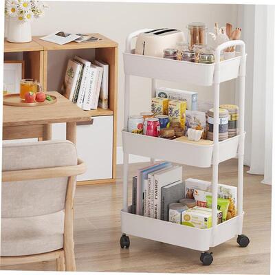 Kitchen storage rack bathroom Shelf Trolley iron shelves新款