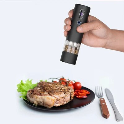 USB Rechargeable Pepper Mills Adjustable Coarseness Electric