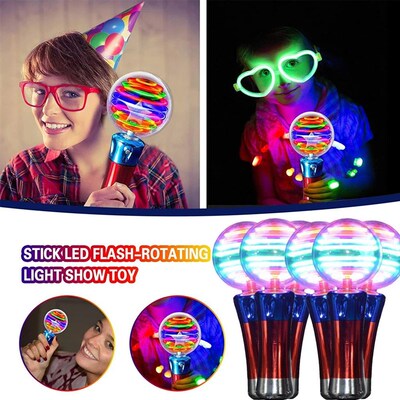 Light Up Magic Ball Toy Wand for Kids Performance Props Flas