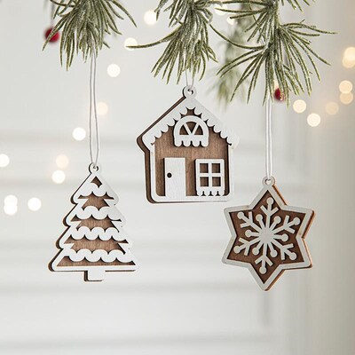 Nordic Carved Cabin: Xmas Tree/Snowflake DIY Window Decor