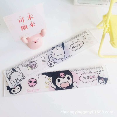 Kulomi Ruler Pacha Dog Cartoon Ruler Ins Stationery Ruler Ha