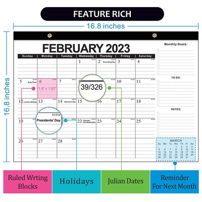 Calendar2024 planner Wall Desk Calendar Monthly Yearly views