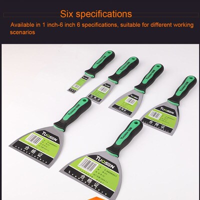 6 Pcs Putty Knives Set Scrapers and Filling Knives Cement Sh