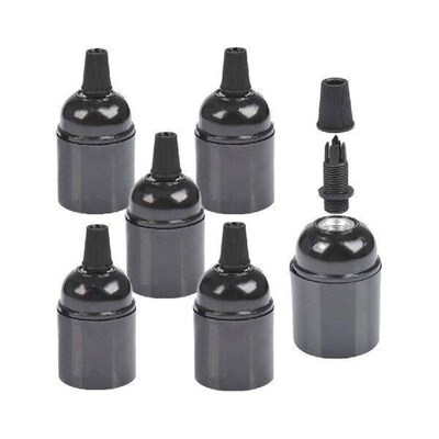 6-Pack Bakelite Lamp Holder E26/ E27 Light Socket Vintage