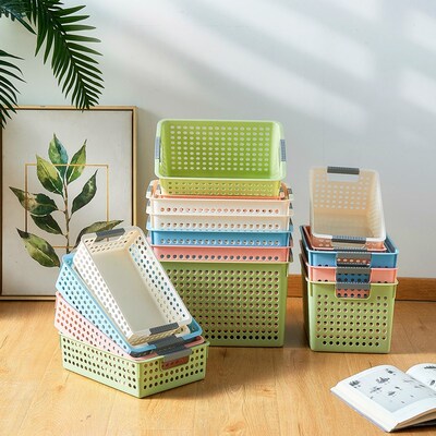 Basket office storage basket plastic A4 basket magazine rack