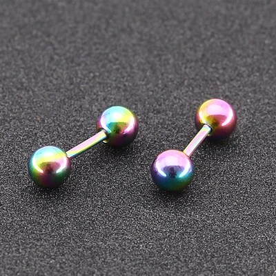 1Pair 16G Tragus Helix Bar Stainless Steel Barbell Daith Ore