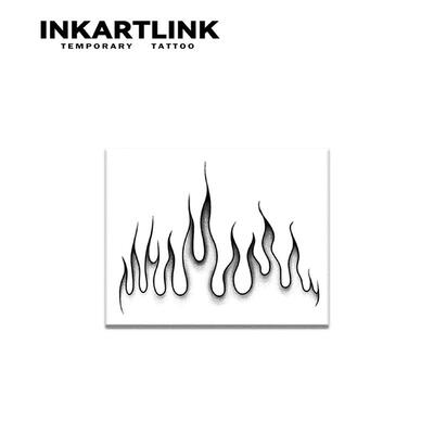 Flame Temporary Tattoo,Lasts To 15 Days New Technology Magic