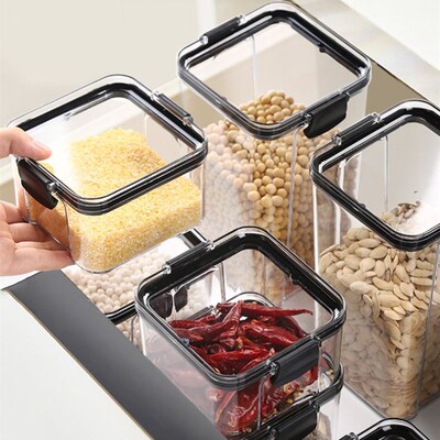 lucency sealed jar, storage bottle kitchen food storage box