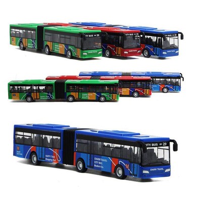 1:64 Alloy Bus Model Vehicles City Express Bus Double Buses