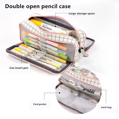Large Capacity Pencil Case School Multifunction Pen Case Pen