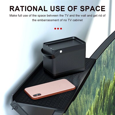 2PCS Screen Top Storage Shelf Holder Rack TV Monitor Organiz