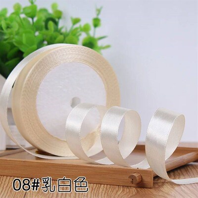 6-50mm 22meters/Roll Grosgrain Satin Ribbons for Wedding Chr