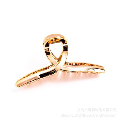 New Steet Grab Clip Back Head Disc Hairpin Electroplated Bri