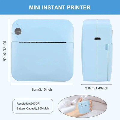 Portable Thermal Printer Mini Photo Receipt er Label Printer