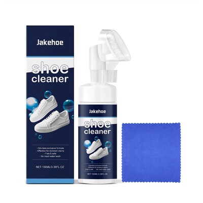 Jakehoe White Shoe Cleaner - Gentle and Non-Damaging Shoe Cl