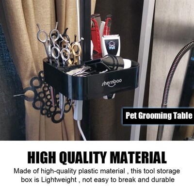 Table Scissors Dog Comb Boxes Brushes Organizer Pet Grooming