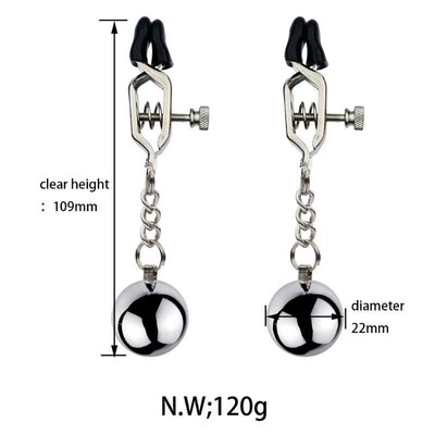 Stainless Metal Chain Nipple Milk Clips Breast Clip Sex