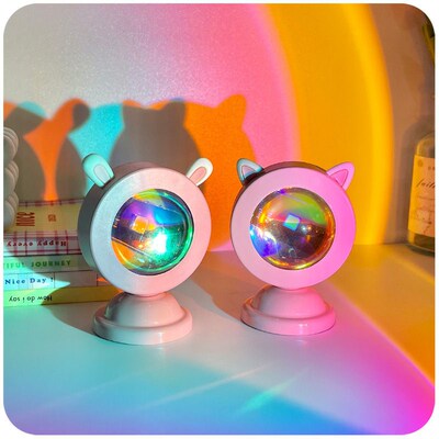 Sunset Lamp Light Atmosphere Led Light Sunset Bedroom Projec