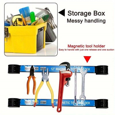 8.12,18,24inch Magnetic Tool Holder Heavy Duty Tool Bar,Spac