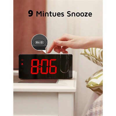 Mpow Projection Alarm Clock, Digital Clock for Bedroom, 3-Le